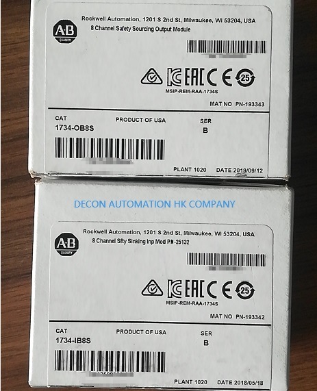 Safe Input/Output Ab Module 1734-Ib8s with CIP Safety Protocol